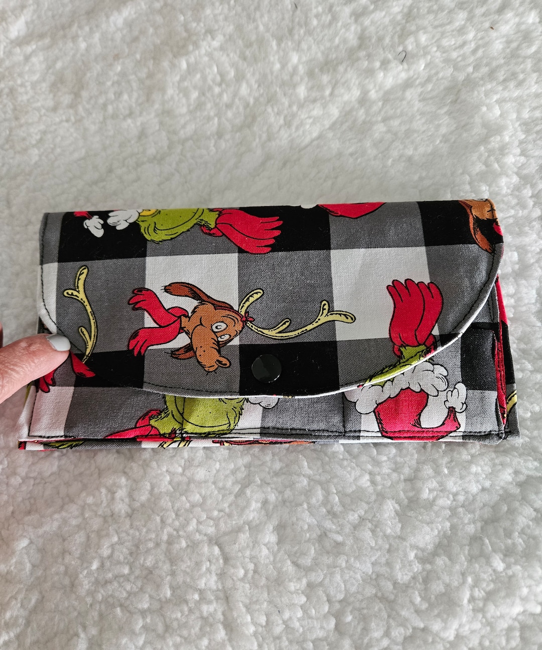 The Grinch Christmas Medium Size Wallet Bag Pouch Purse - Etsy