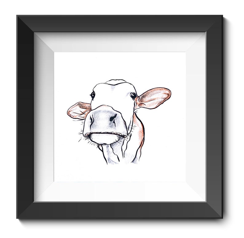 Custom Art Cows, Digital Instant Download, Printable Wall Hanging ...