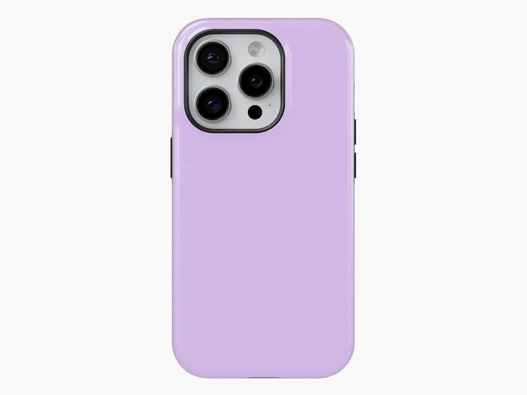 Solid Light Purple Phone Case for iPhone 15 14 13 Pro Max 12 Mini 11 XR ...