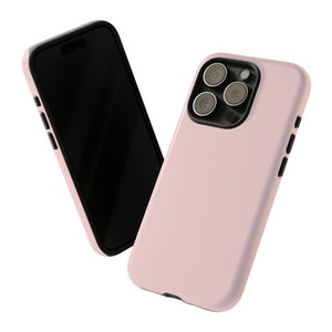 Solid Light Pale Pink Phone Case for iPhone 16 15 14 13 Pro Max 12 Mini ...
