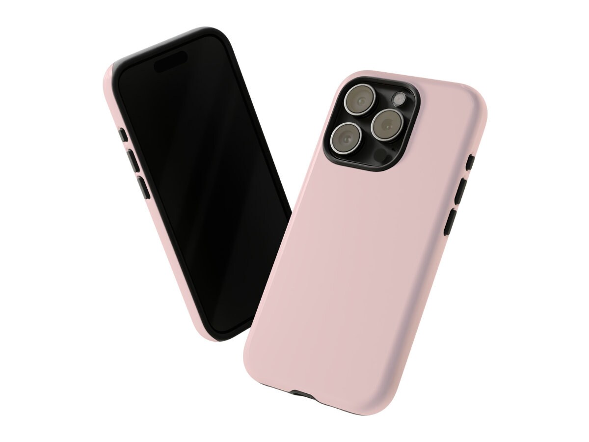 Solid Light Pale Pink Phone Case for iPhone 17 Air 16e 15 14 13 Pro Max ...
