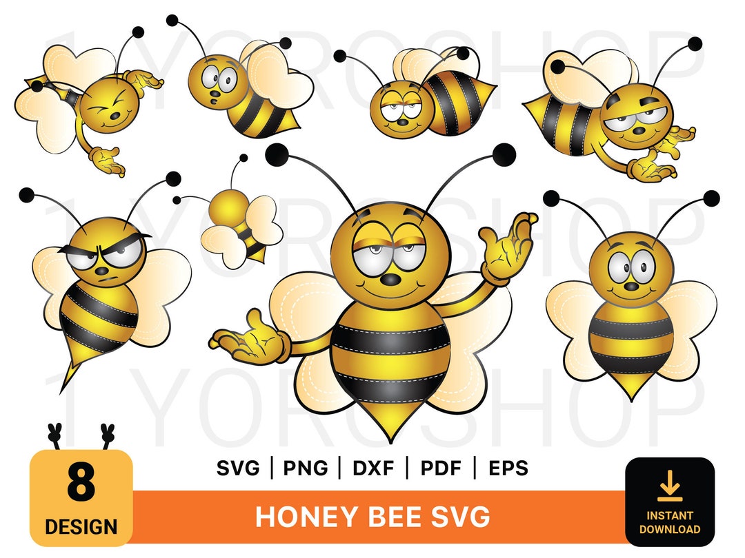 Bee Happy Svg, Queen Bee Svg, Bee Layered Svg, Bumble Bee Svg, Bee Hive ...