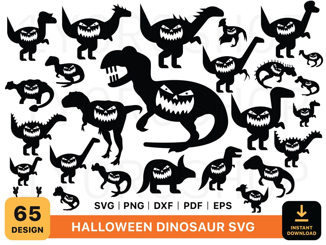 Halloween Dinosaur Svg Kids,halloween Svg, Halloween, Horror Svg ...