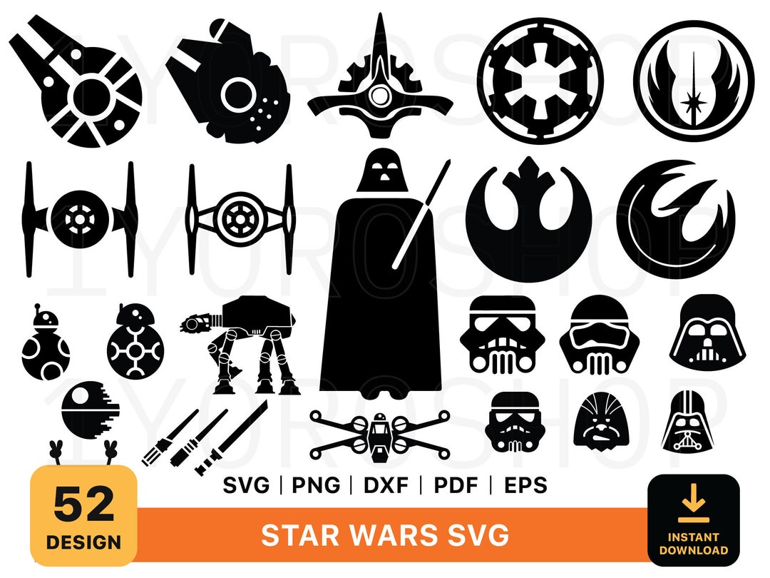 Star Wars SVG, Star Wars Svg Bundle, Star Wars Vector, Star Wars ...