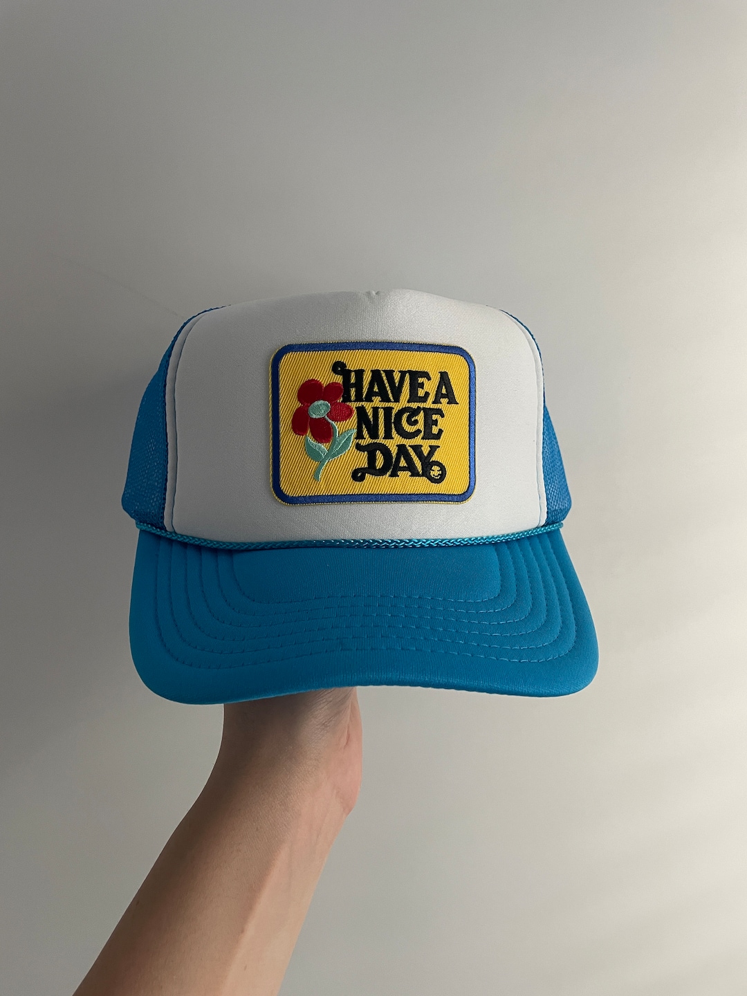 NICE DAY Trucker Hat | Patch Hat | Trendy Trucker Hat | Have a Nice Day ...