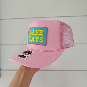 LAKE DAYS Trucker Hat | *PINK* | Unisex Trucker Hat | Trendy Womens Hat ...
