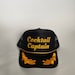 Cocktail Captain Trucker Hat Black & Gold Captain Hat Unisex Trucker ...