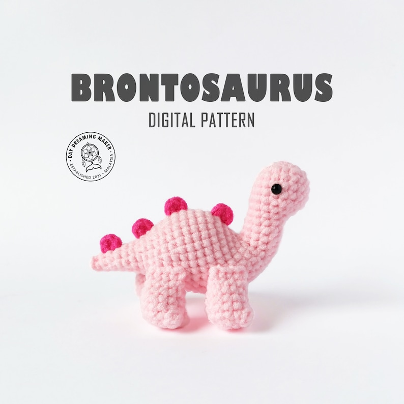 Brontosaurus Crochet Pattern PDF Dinosaur Amigurumi Crochet - Etsy