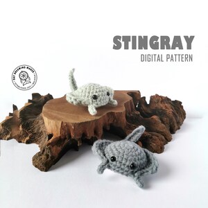 Stingray Crochet Pattern (PDF) Stingray Amigurumi, Crochet Manta Ray ...