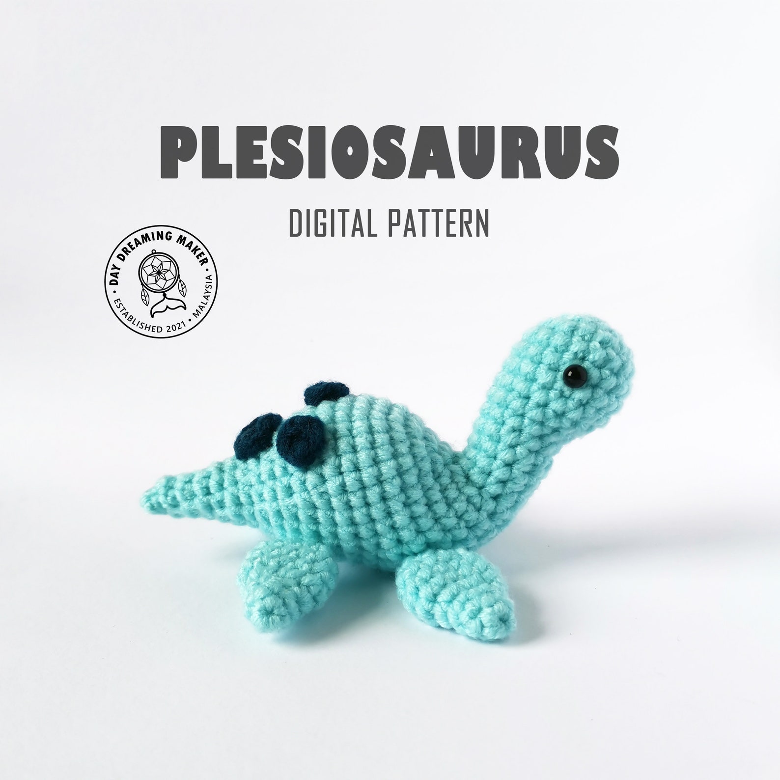 Plesiosaurus Crochet Pattern PDF Dinosaur Amigurumi Crochet - Etsy