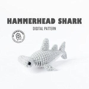 Hammerhead Shark Crochet Pattern: Amigurumi Sea Creature (PDF) - Etsy
