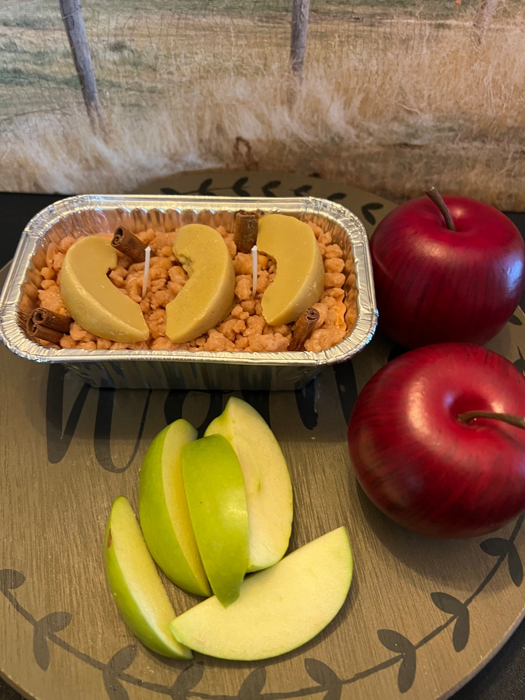 Realistic/apple Crisp Loaf Candle/ Fall Candle/ Fauxfood/ - Etsy