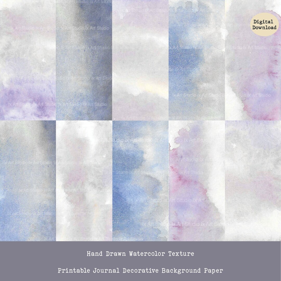 Melancholic Color Palette Watercolor Gradient Texture Paper - Etsy