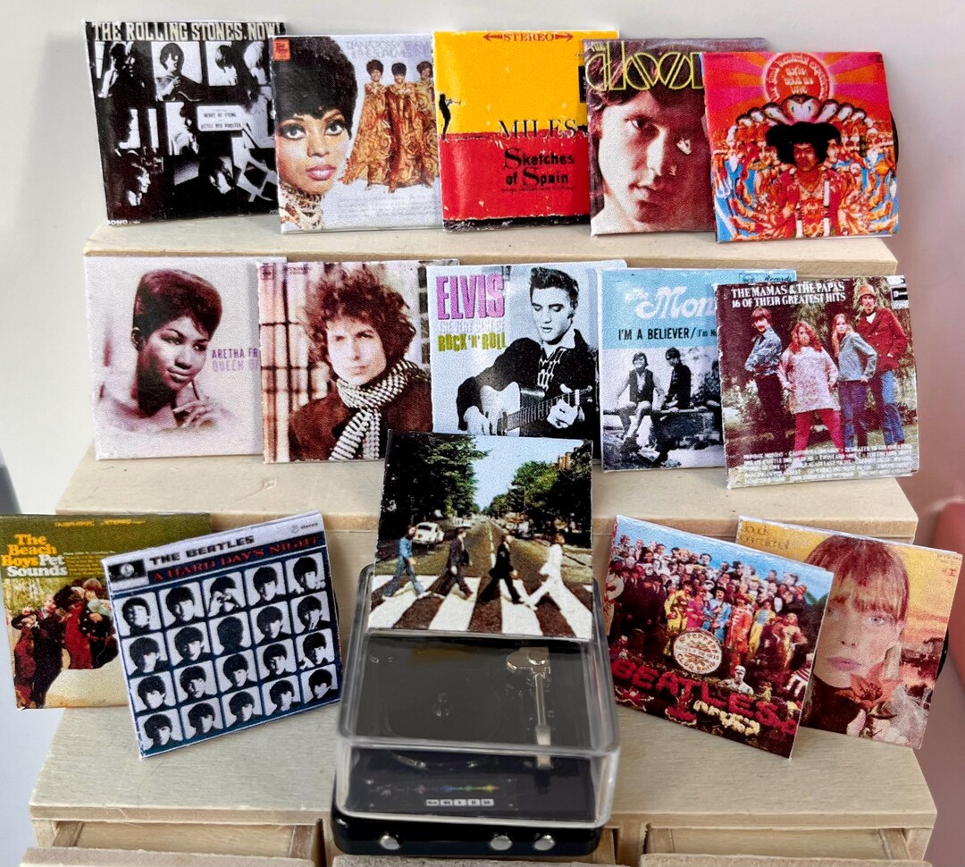 1960s Records and Record Player - Featuring 12 Albums With Record ...