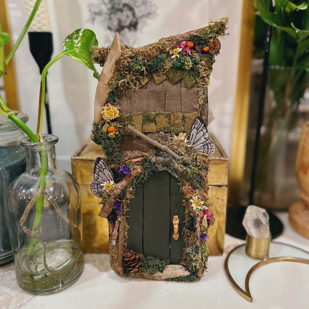 Handcrafted Cottage Fairy Door | Bespoke Fairy Decor | Fairy House ...