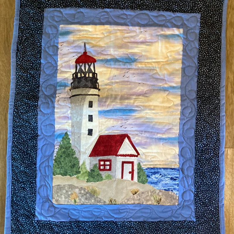 Lighthouse Quilt - Etsy