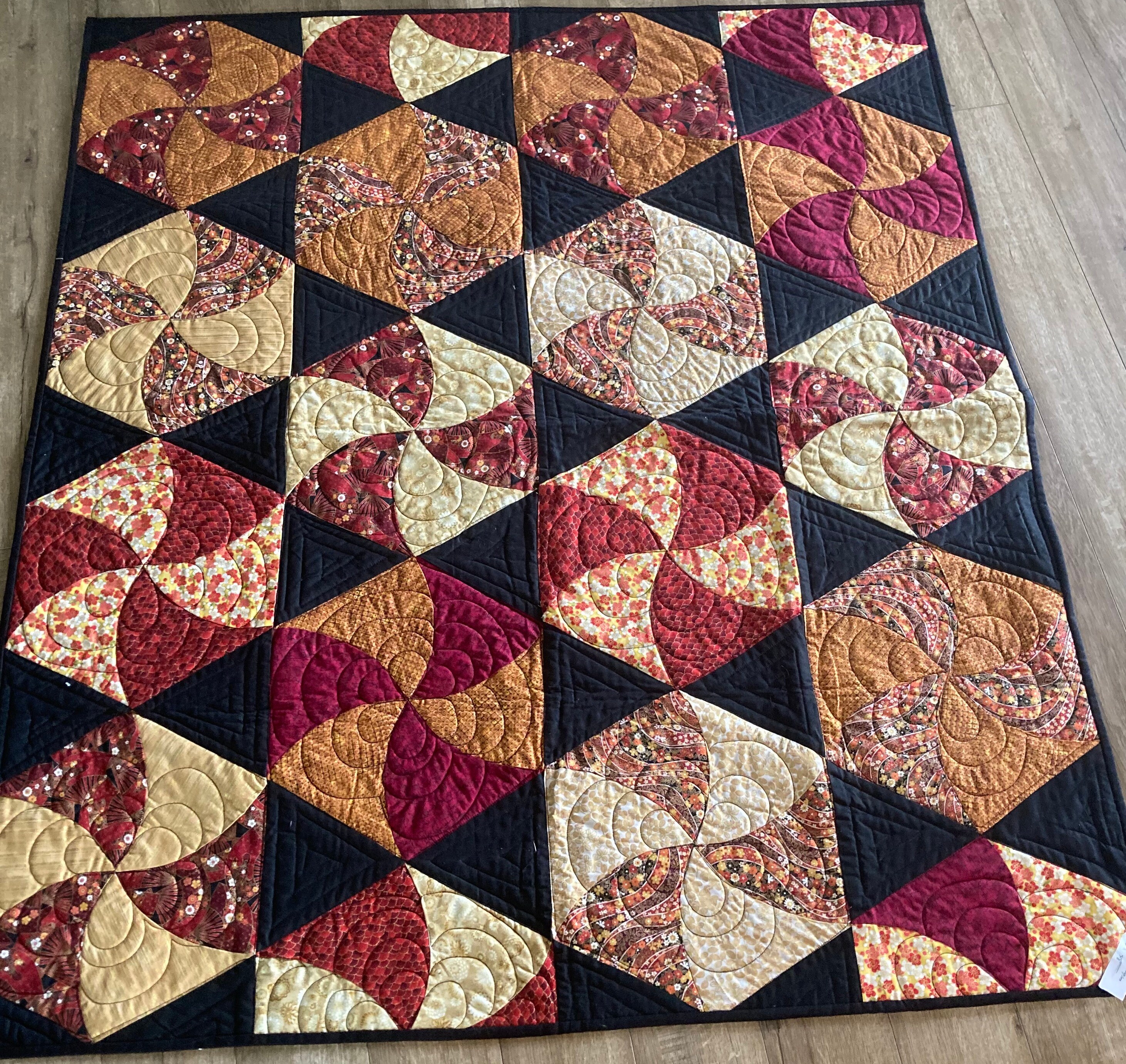 Twisted Triangles Quilt Pattern