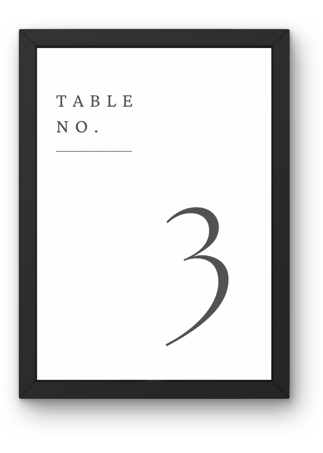 Minimalist Wedding Table Numbers 1-30 - Etsy
