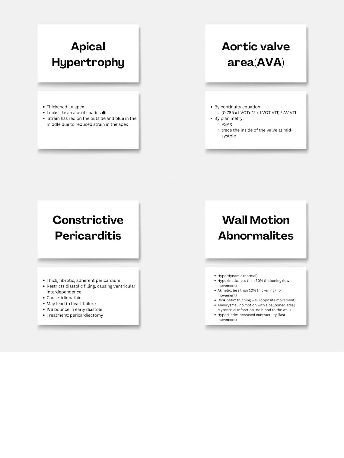 ARDMS Adult Echo Printable Flashcards - Etsy
