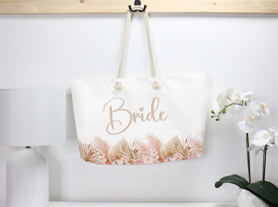 Bride Beach Bag Weekender Bag Women Mrs Tote Bag - Etsy