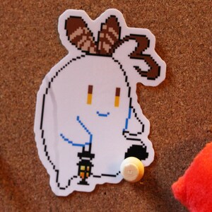 Ghost Mumei Hololive Cute Pixel Art Sticker - Etsy