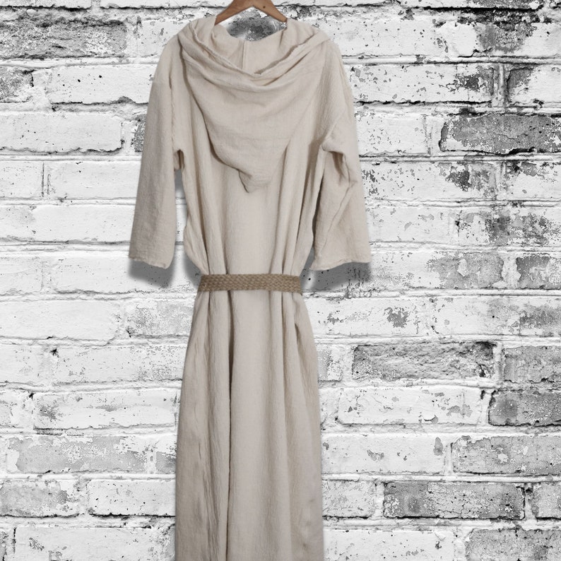 Handmade Hooded Cotton Monk Tunic: Unisex Monk Robe - Etsy