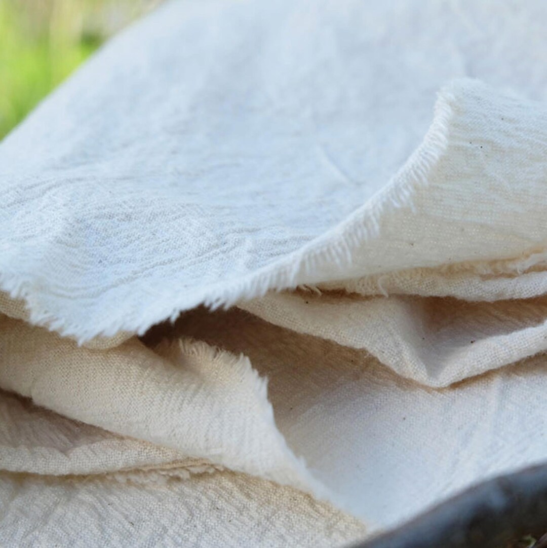 Washed Cotton Fabric for Your Bathrobe 230 Gsm/natural Cotton - Etsy