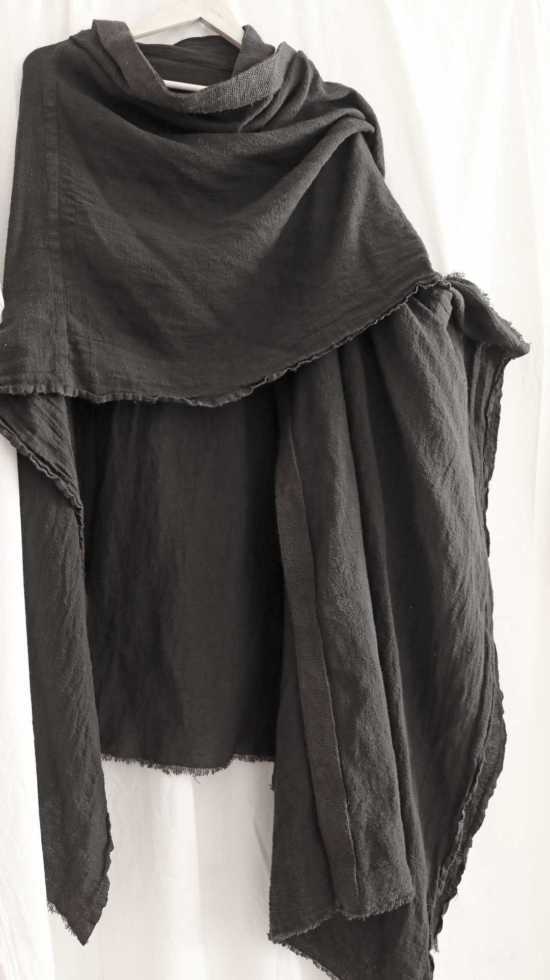 Hemp Cape/medieval Cape/hooded Poncho/hooded Cape/hemp - Etsy