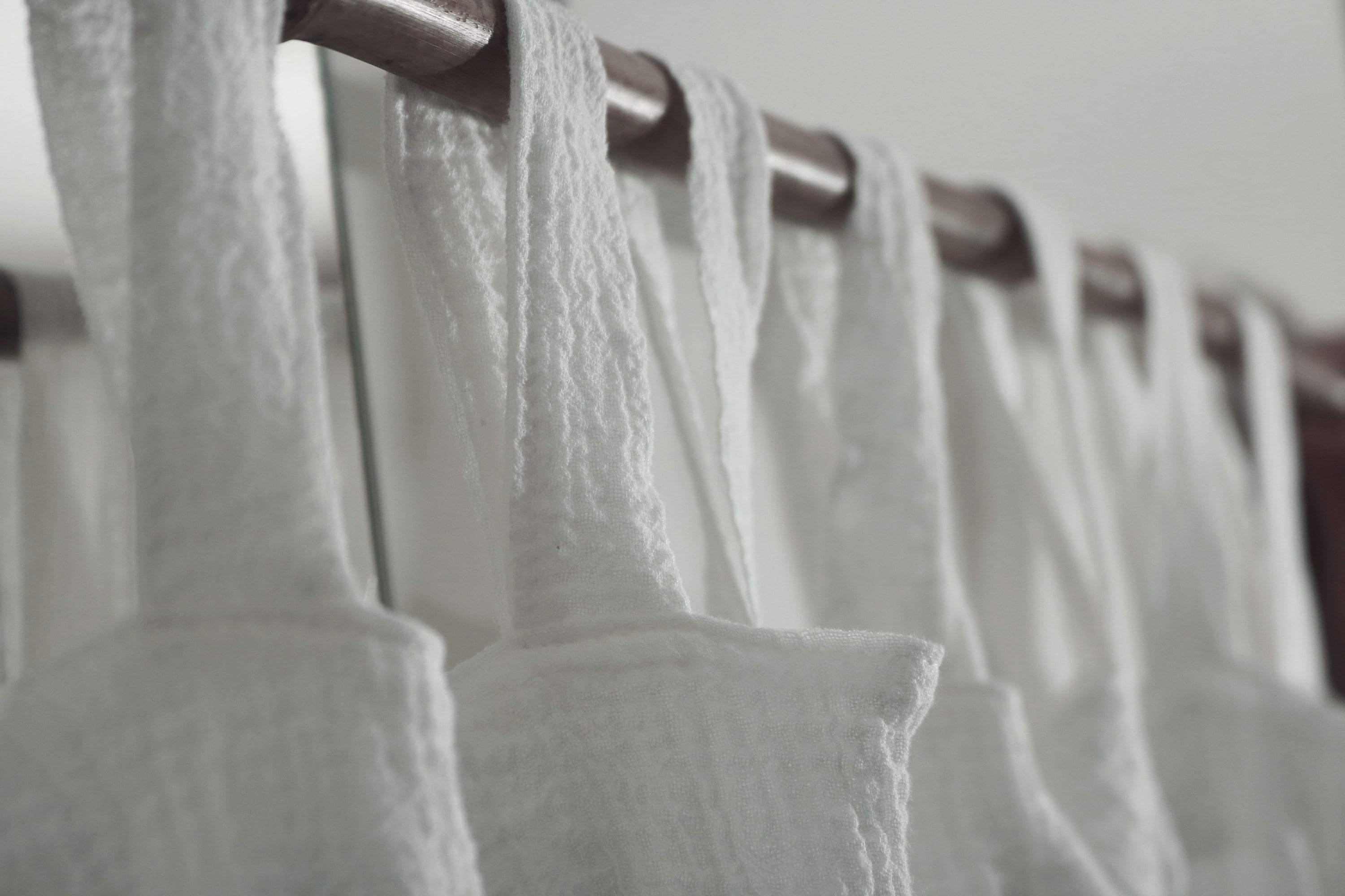 Boho Cotton Gauze Curtain: Sheer Crepe Muslin Drapes, Custom Length - Etsy