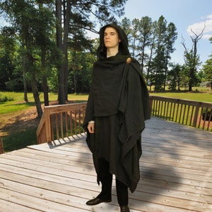 Men's Hemp Hooded Cloak: Medieval Viking Cape - Etsy
