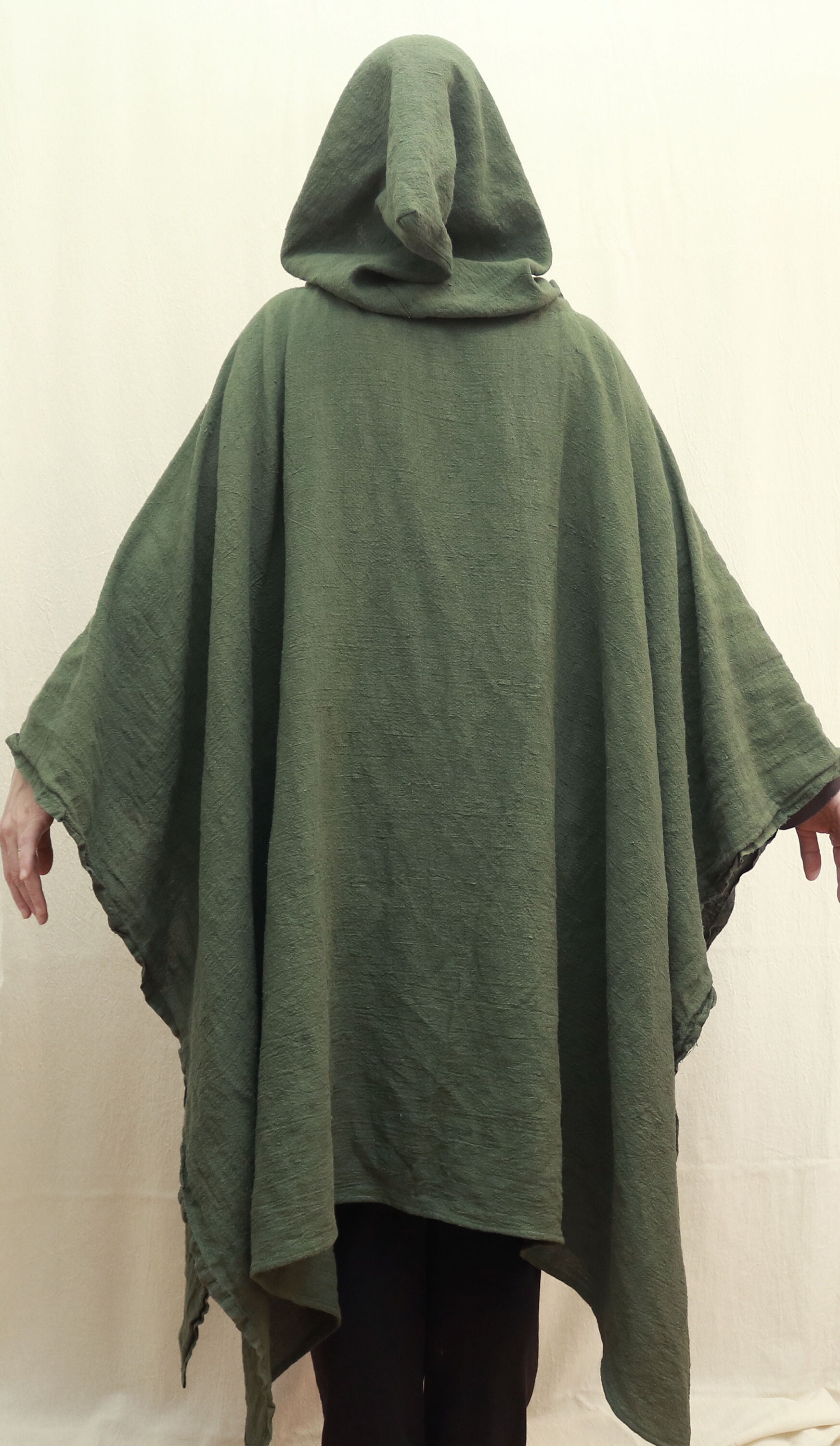 Viking Cloak/poncho With Hood/hemp Cape/christmas Gift/medieval Cloak ...