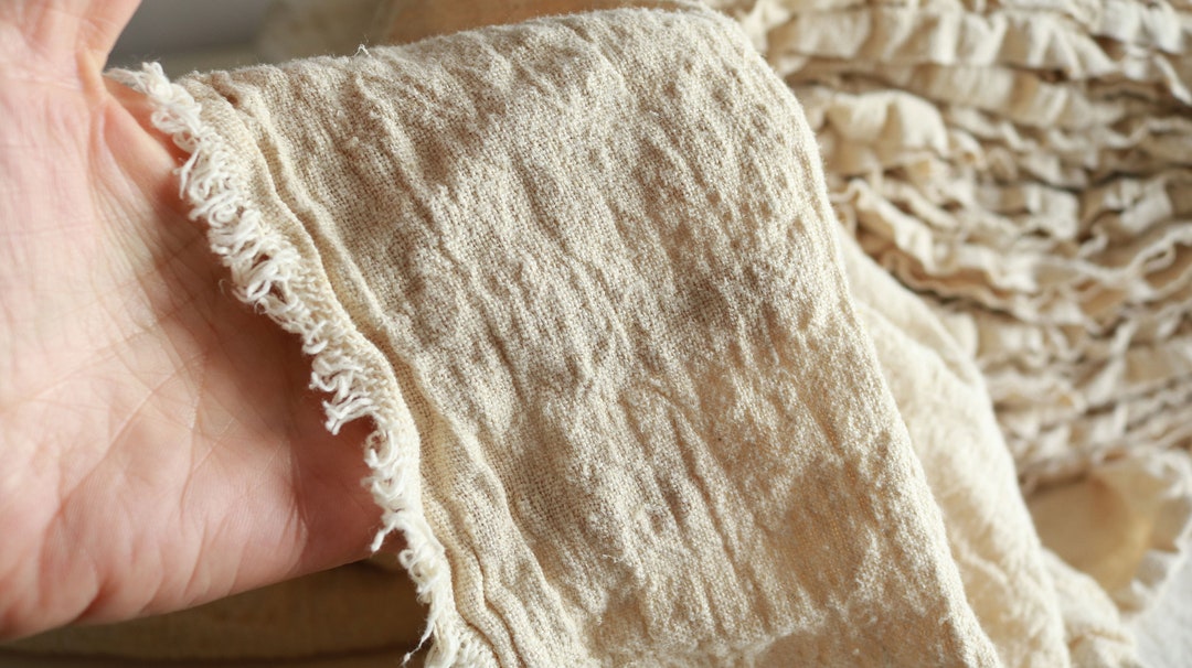 Vintage Fabric/hemp Fabric for Curtains or Bedding/cotton & Hemp Blend ...