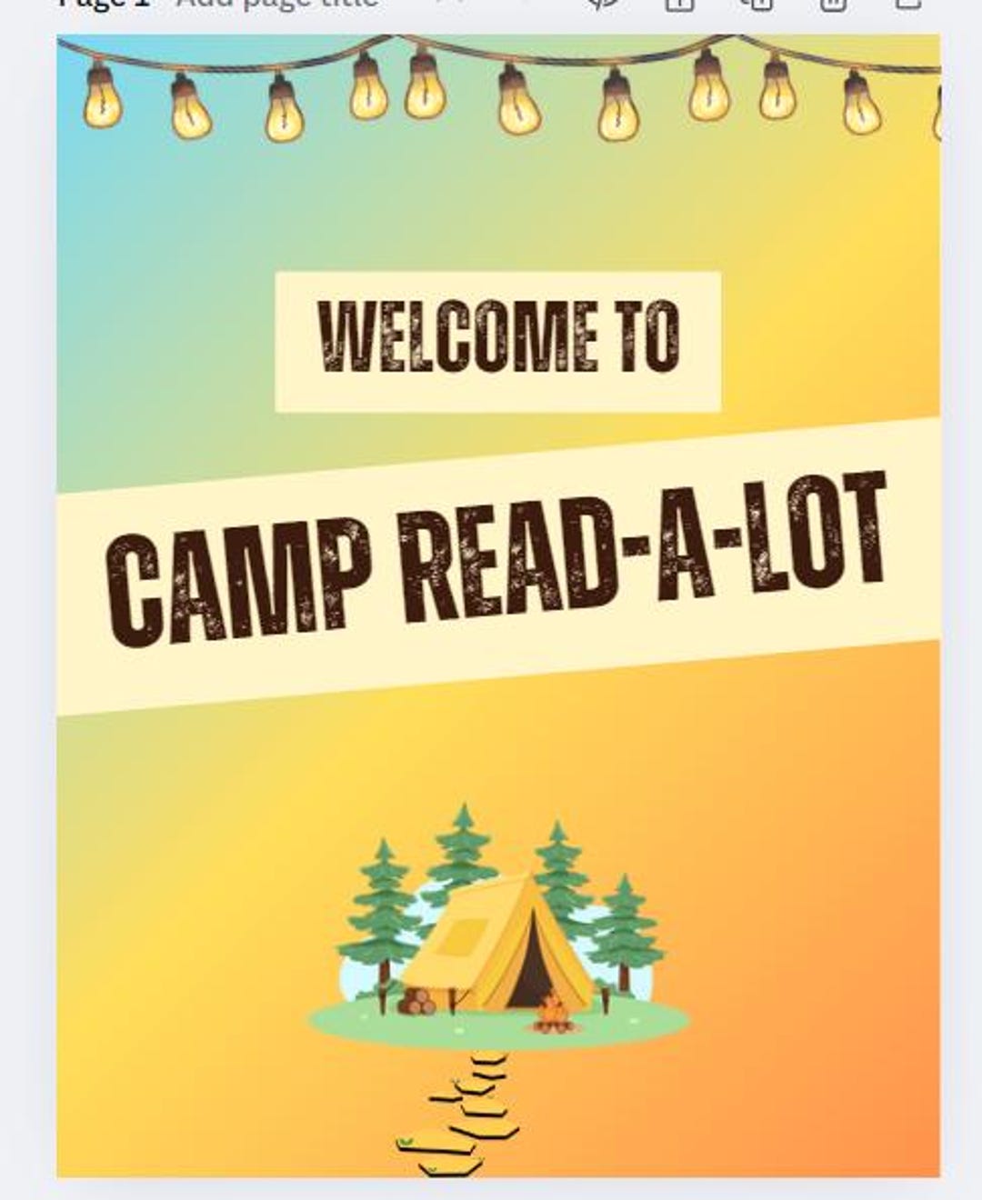 Camp Read-a-lot Digital Download - Etsy