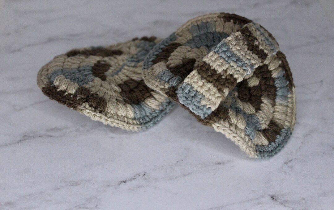 Brown Camo Body Scrubbie | Handmade Crochet | Eco-friendly | Reusable ...