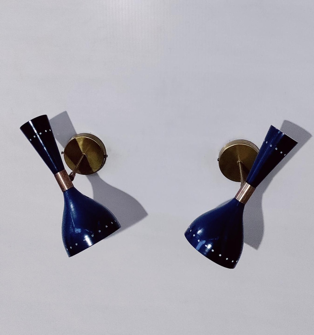 A 1950' S Mid Century Brass Monolith Wall Sconce Lamp Lighting Sconce ...