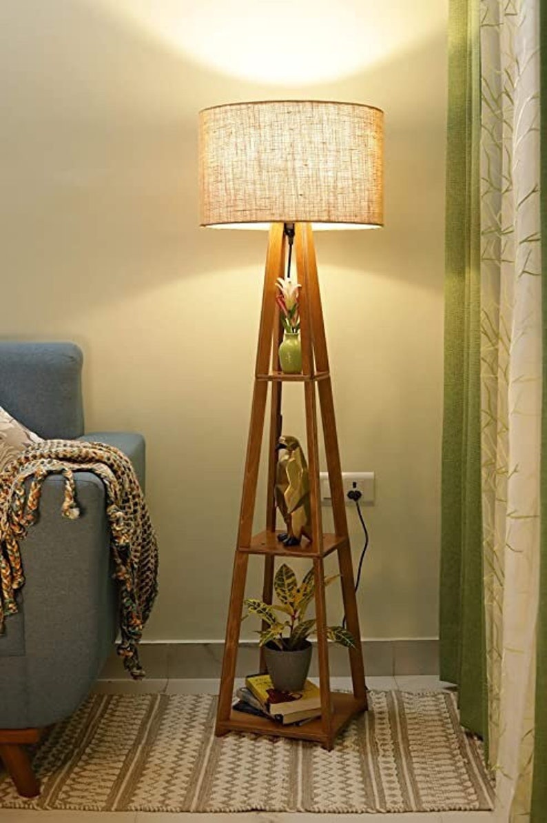 Corner Floor Lamp to Be Appealed F Lamp Pyramid Luke and Light - Etsy