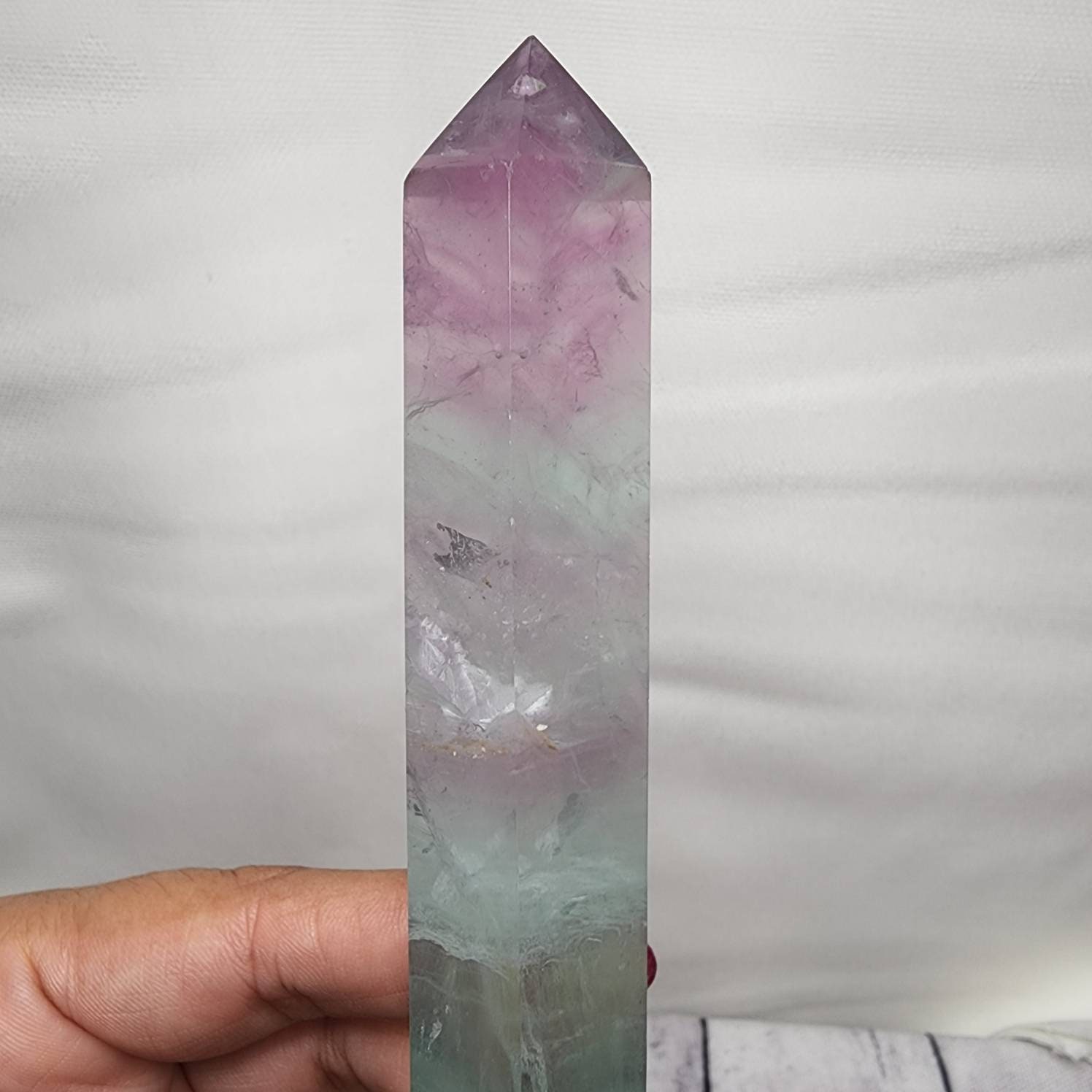 Watermelon Fluorite Tower - Etsy
