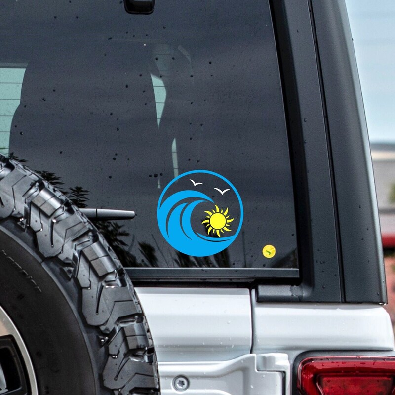 Beach Car Decal - Etsy