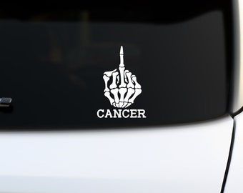 Fk Cancer V4 Sticker Decal - Etsy