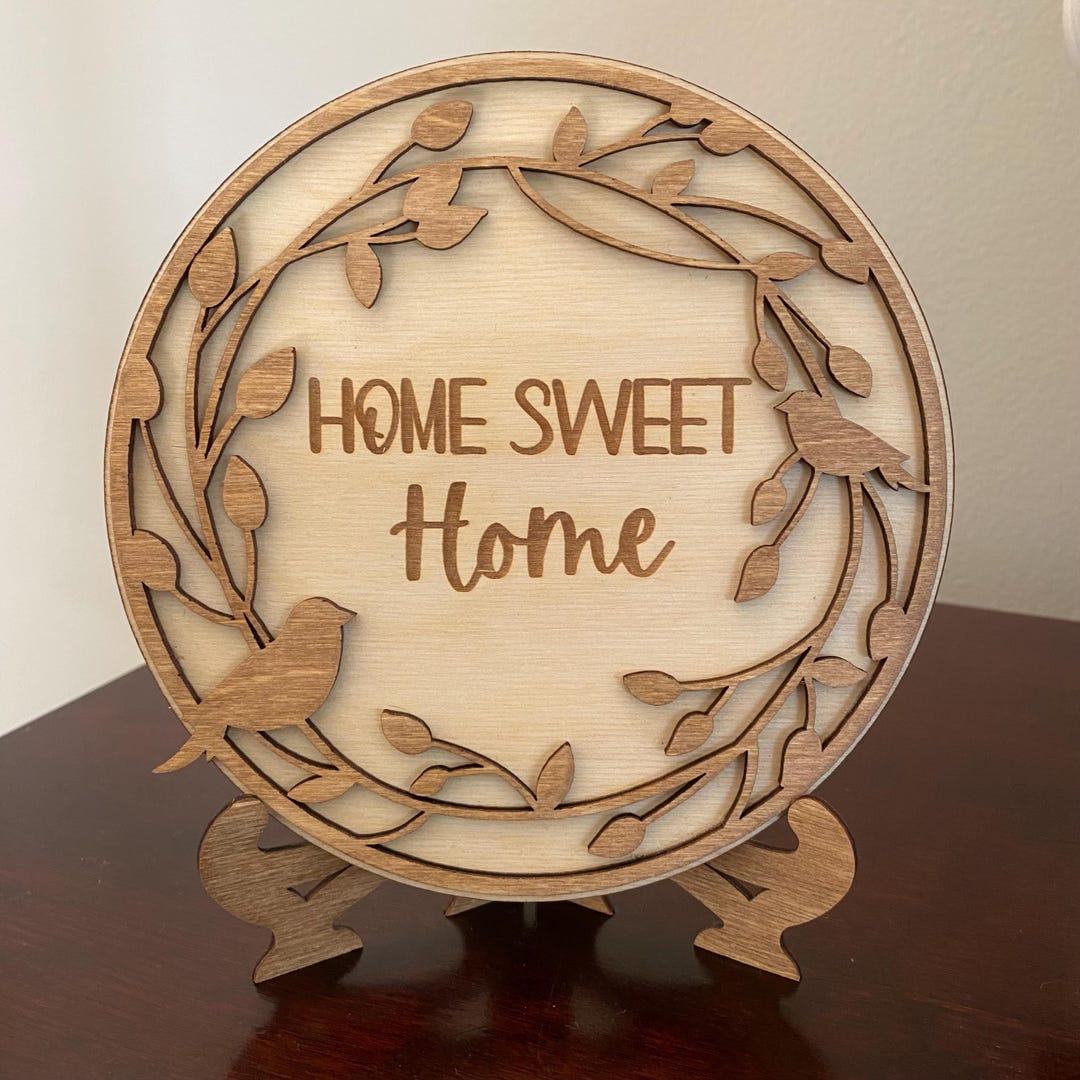 Home Sweet Home Small Wood Signs, Entryway Table, Foyer Console Display ...