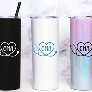 CNA Car Decal Sticker | Heart Stethoscope Car Decal | Decal Sticker for ...