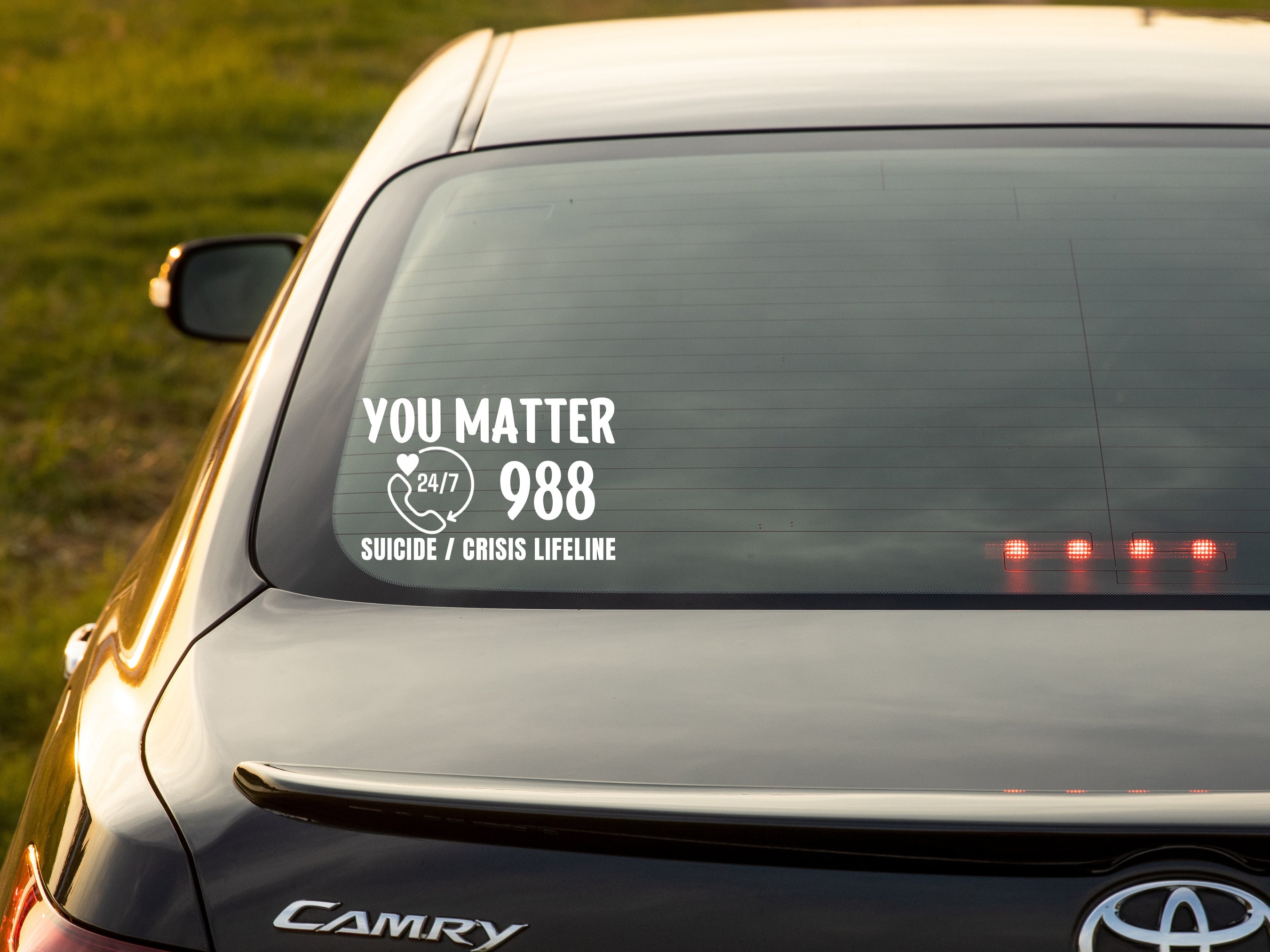 You Matter Mental Health Decal 988 Decal 988 Suicide and - Etsy