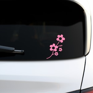 Retro Flower Sticker for Car Window, Daisy Vinyl Decal, Daisy Flower ...