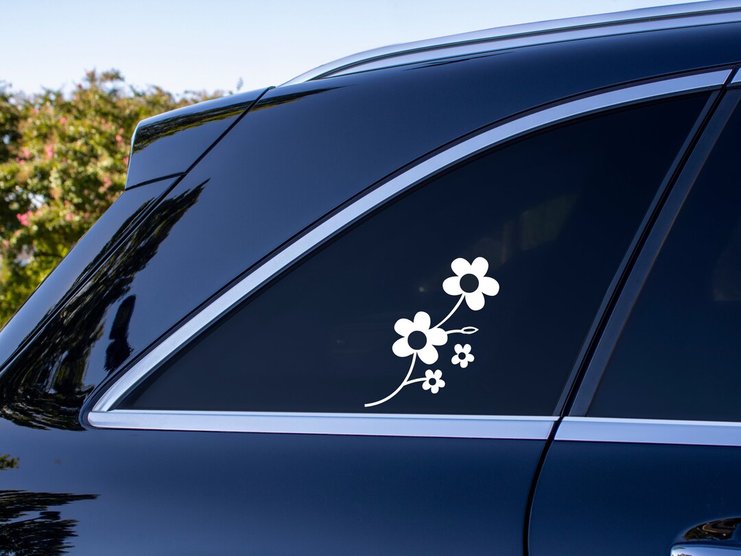 Retro Flower Sticker for Car Window Daisy Vinyl Decal Daisy - Etsy