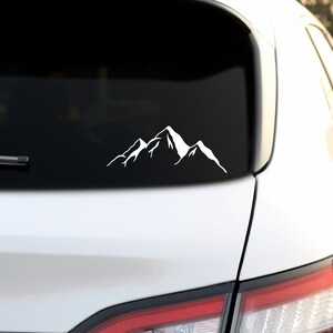 Mountain Range Decal for Car, Truck, Mountain Lover Gift, Auto Decal ...
