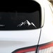 Mountain Range Decal for Car Truck Mountain Range Peaks - Etsy