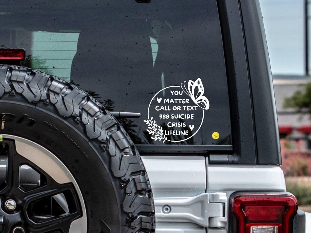 You Matter, Mental Health Decal, 988 Decal, 988 Suicide and Crisis ...