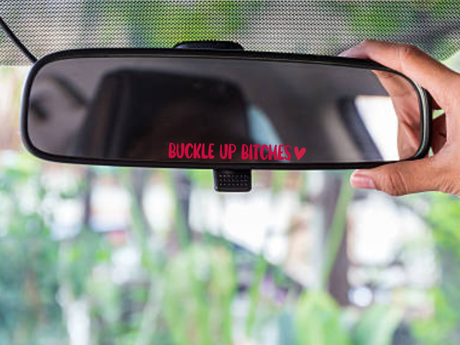 Buckle up Btches Decal Rear View Mirror Sticker Car Decor - Etsy