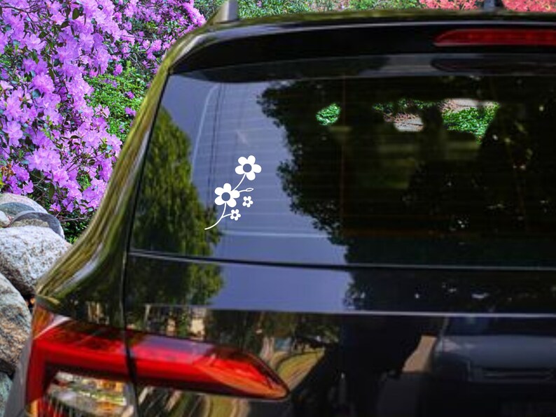 Retro Flower Sticker for Car Window Daisy Vinyl Decal Daisy - Etsy