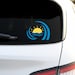 Ocean Wave and Sun Decal for Car Window, Car Accessories, Beach Decal ...